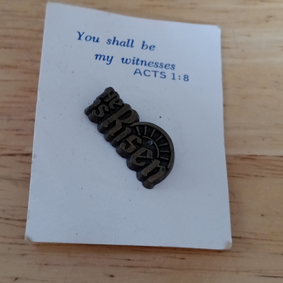Jewelry | Vintage He Is Risen Christian Religious Tie Tack Lapel Pin ...